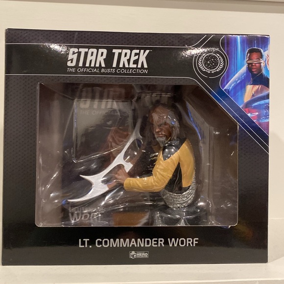 Eaglemoss | Other | Star Trek Lt Commander Worf Official Bust New In ...